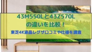 43M550Lと43Z570Lの違いを比較！東芝4K液晶レグザ口コミや仕様を調査 | 商品情報